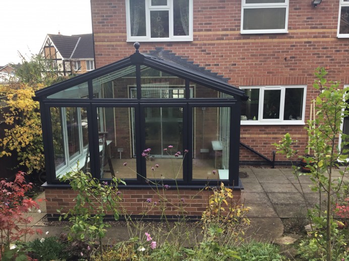 Customers Conservatory Updated into Stunning Anthracite Grey ...
