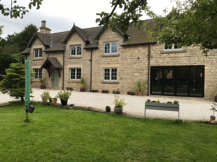 Classic Stone Work Building Fitted With Beautiful Classic Designed ...